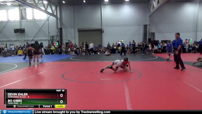 88 lbs Round 2 (4 Team) - Devin Ehler, Warhawks Black vs Bo Gibbs, Team ...