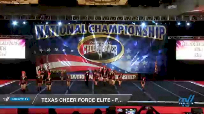 Texas Cheer Force Elite - Fire [2021 L1 Youth - D2 Day 2] 2021 ACP ...