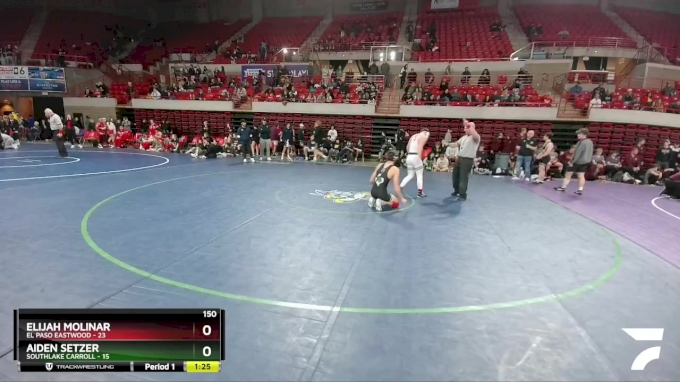 150 lbs 3rd Wb (16 Team) - Aiden Setzer, Southlake Carroll vs Elijah ...