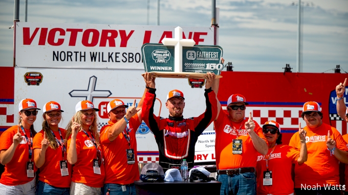 Craig Lutz Reacts After Winning Crazy NASCAR Modified Race At North ...