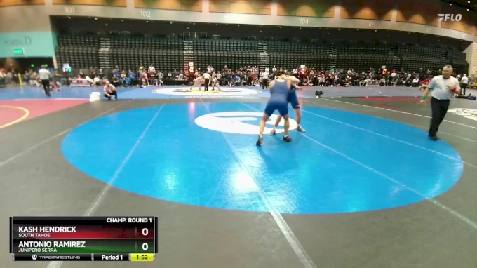 157 lbs Champ. Round 1 - Antonio Ramirez, Junipero Serra vs Kash ...