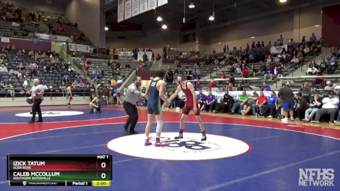 4A 132 lbs Quarterfinal - Caleb McCollum, Southside Batesville vs Izick ...