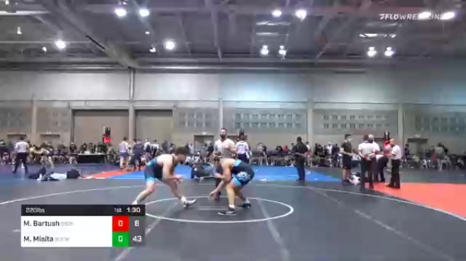 220 lbs Prelims - Mikey Bartush, South Side WC vs Mike Misita, Superior ...