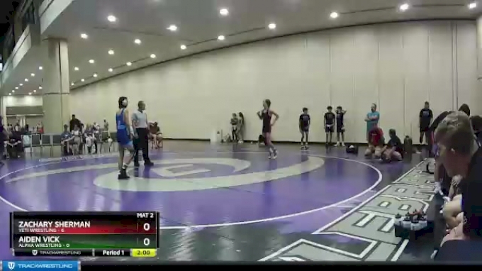 113 lbs Round 2 (10 Team) - Zachary Sherman, Yeti Wrestling vs Aiden ...