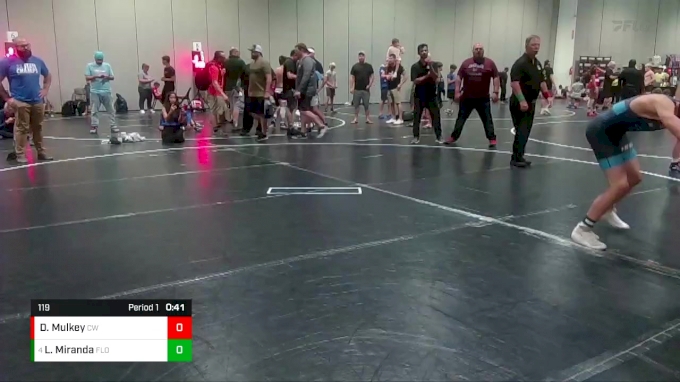 119 lbs Cons. Semi - Leonidas Miranda, Florida vs Davian Mulkey ...