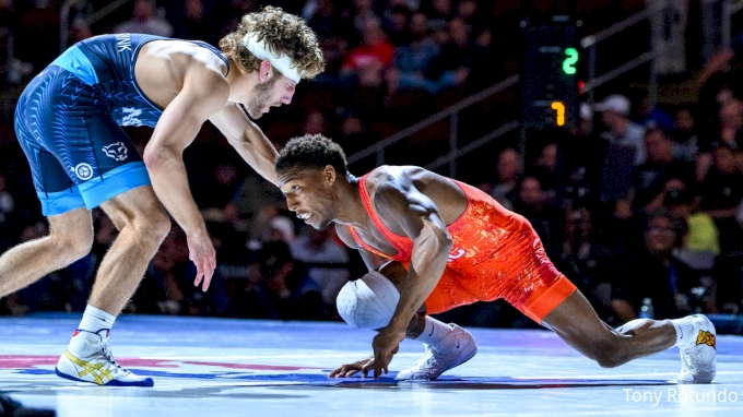 74 kg Champ. Round 2 - David Carr, Cyclone RTC/TMWC vs Mitchell Mesenbrink, Nittany Lion ...