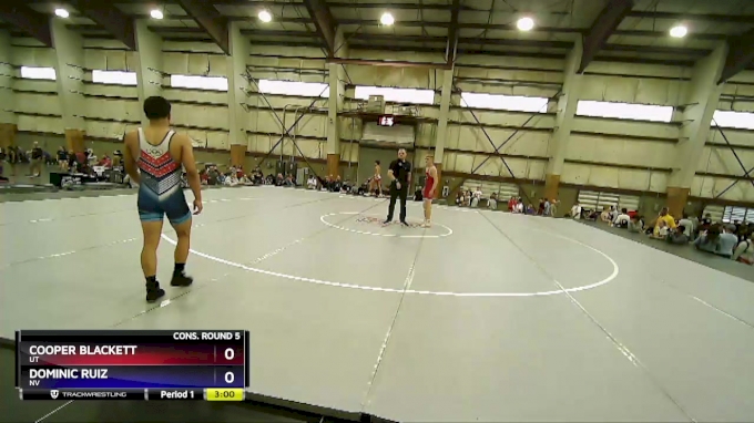 138 lbs Cons. Round 5 - Cooper Blackett, UT vs Dominic Ruiz, NV