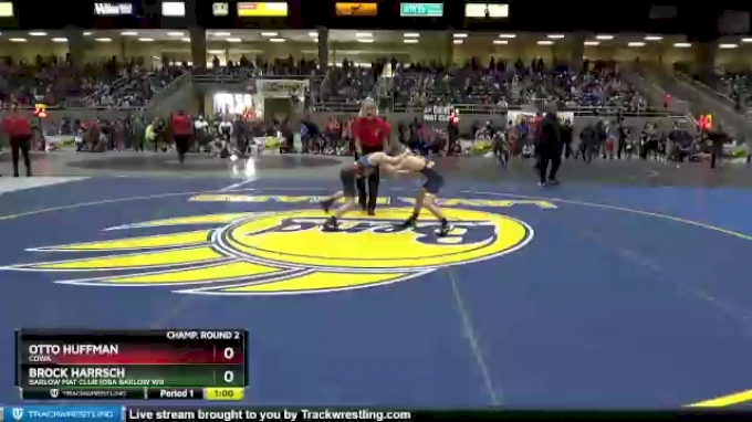 71 lbs Champ. Round 2 - Otto Huffman, COWA vs Brock Harrsch, Barlow Mat ...
