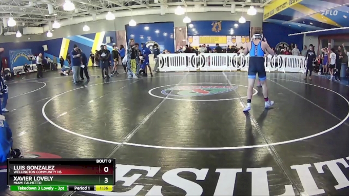 138 White 3rd Place Match - Xavier Lovely, Miami Palmetto vs Luis ...