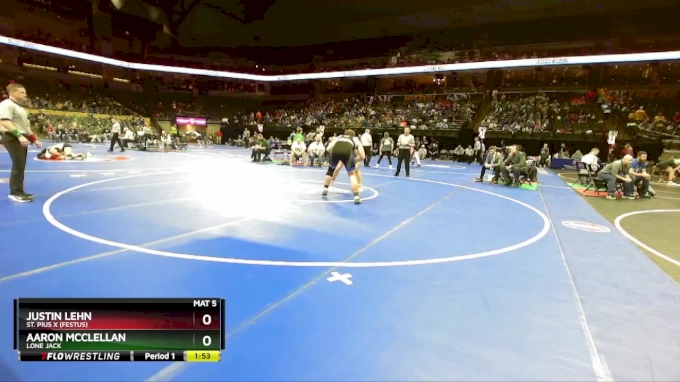 215 Class 1 lbs Quarterfinal - Justin Lehn, St. Pius X (Festus) vs ...