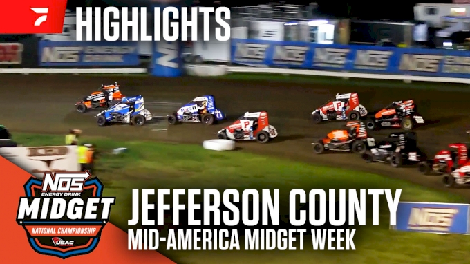 Highlights | 2025 USAC Midgets Friday at Jefferson County Speedway