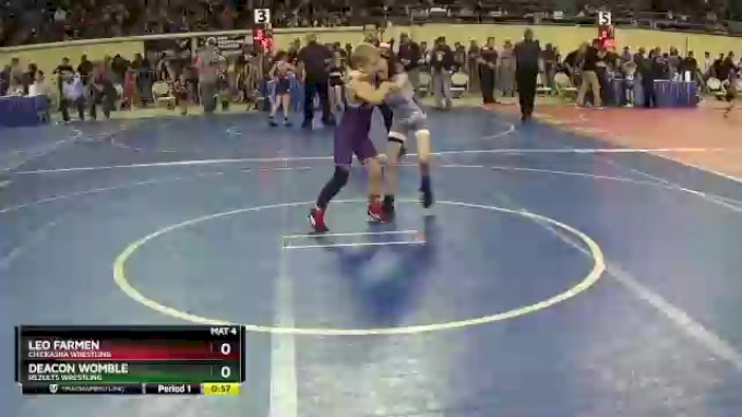 67 lbs Champ. Round 2 - Leo Farmen, Chickasha Wrestling vs Deacon ...