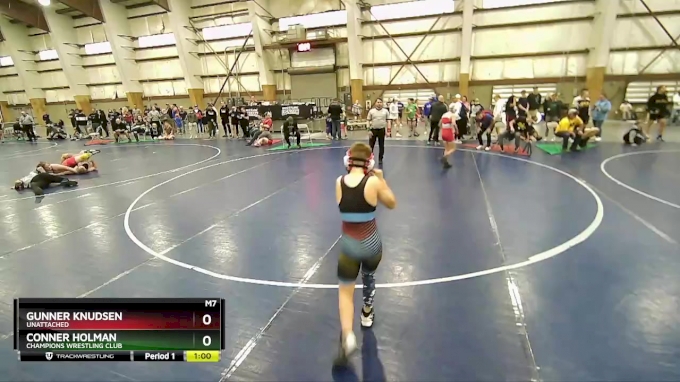 88 lbs Round 5 - Gunner Knudsen, Unattached vs Conner Holman, Champions ...