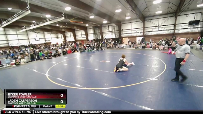 130 lbs Champ. Round 2 - Jaden Casperson, Shootbox Wrestling Club vs ...