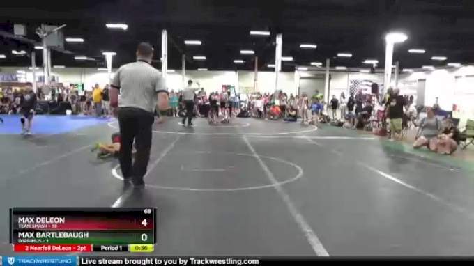 68 lbs Round 1 (8 Team) - Max DeLeon, Team Smash vs Max Bartlebaugh ...