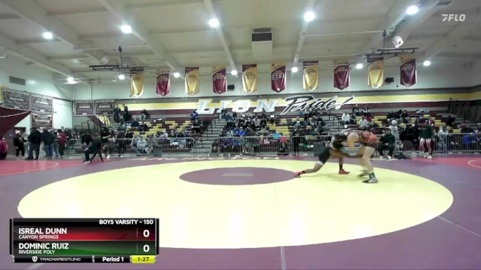 150 lbs Semifinal - Isreal Dunn, Canyon Springs vs Dominic Ruiz ...
