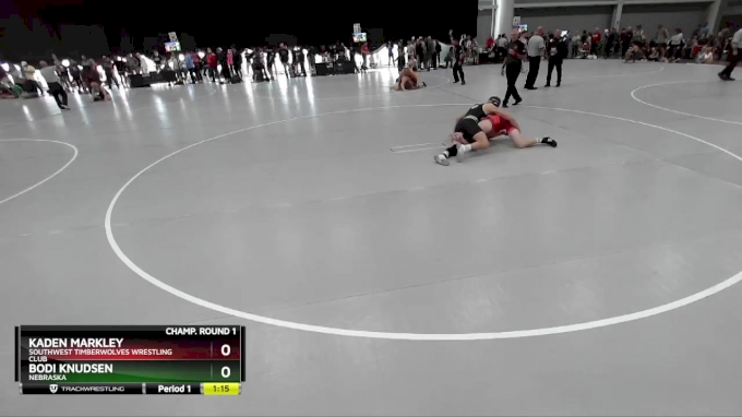 150 lbs Champ. Round 1 - Bodi Knudsen, Nebraska vs Kaden Markley ...