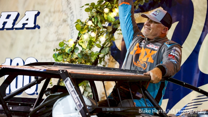 Dale McDowell Reacts After Winning Friday's Semifeature #1 At 55th ...