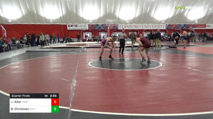 165 lbs Quarterfinal - Jake Allar, Minnesota vs Brady Chrisman, Kent State