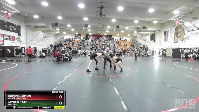 120 lbs Cons. Round 4 - Dominic Simon, Village Christian vs Jayden Tate ...