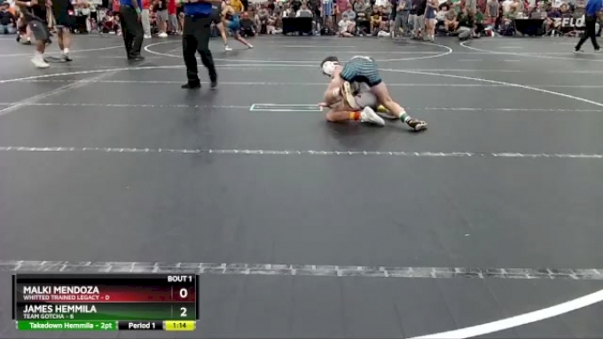 106 lbs Semis (4 Team) - James Hemmila, Team Gotcha vs Malki Mendoza ...