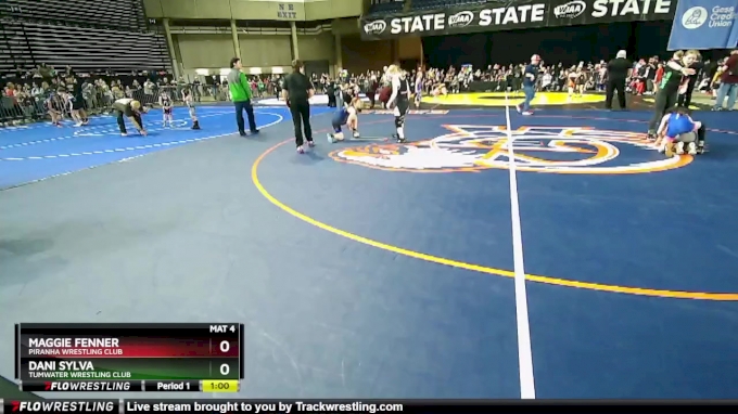 98 lbs Cons. Round 3 - Maggie Fenner, Piranha Wrestling Club vs Dani ...