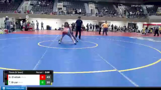 215 lbs Finals (8 Team) - Toby Bryan, Roseau vs Gavyn Elvebak, Maple ...