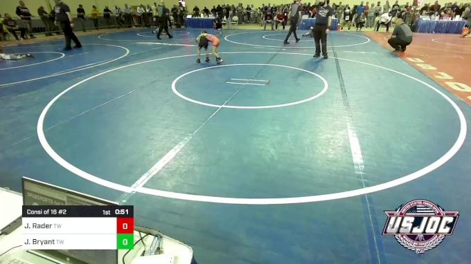 49 lbs Consi Of 16 #2 - Jacob Rader, Tuttle Wrestling vs Jolee Kait ...
