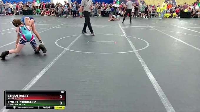 88 lbs Round 1 (8 Team) - Emilio Rodriguez, Louisville WC vs Ethan ...