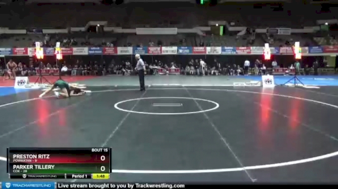 160 lbs Friday 8:30pm - Preston Ritz, Powhatan vs Parker Tillery, Cox
