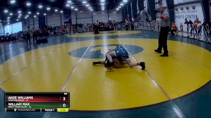 84 lbs Rd# 1 9:00am Friday - Anze Williams, Team Michigan vs William ...
