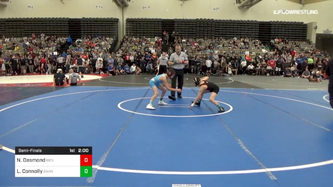 80 lbs Semifinal - Nathan Desmond, Red Hawk vs Luke Connolly, Smittys Barn