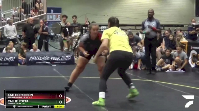 198 lbs Round 1 - Kati Hopkinson, Barbarian Bulls WC vs Callie Poeta ...