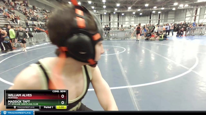 77 lbs Cons. Semi - William Alves, Montana vs Maddox Taft, Mt Spokane ...