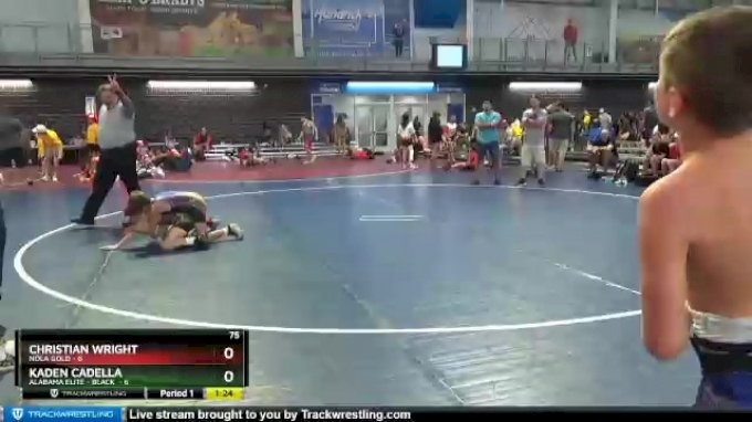 75 lbs Round 5 (8 Team) - Christian Wright, NOLA Gold vs Kaden Cadella ...