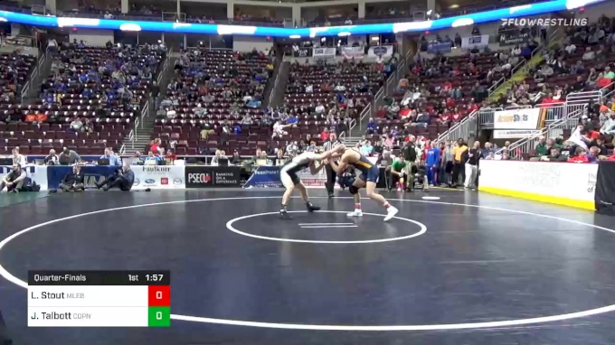 195 lbs Quarterfinal - Luke Stout, Mt. Lebanon vs Jackson Talbott ...