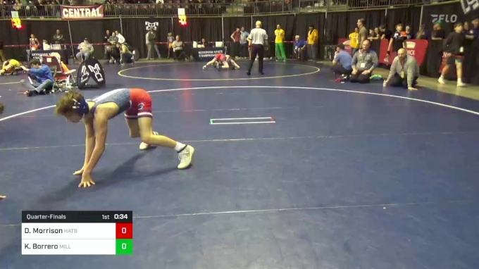 97 lbs Quarterfinal - Dominick Morrison, Hatboro-Horsham vs Kamdyn ...