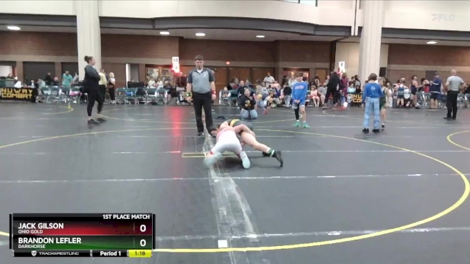 100 lbs 1st Place Match - Jack Gilson, Ohio Gold vs Brandon Lefler ...