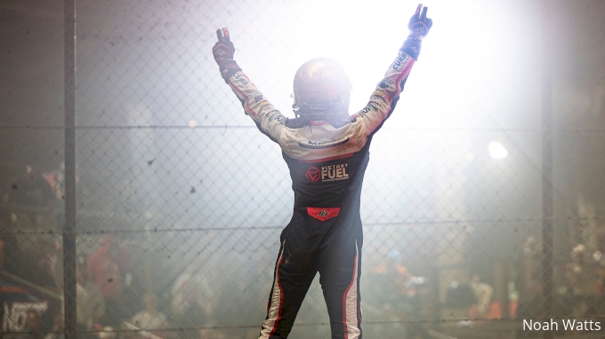 Emerson Axsom Reacts After Second Straight Chili Bowl Wednesday Prelim Win