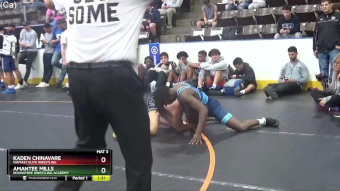 130 lbs Cons. Semi - Amantee Mills, Roundtree Wrestling Academy vs ...