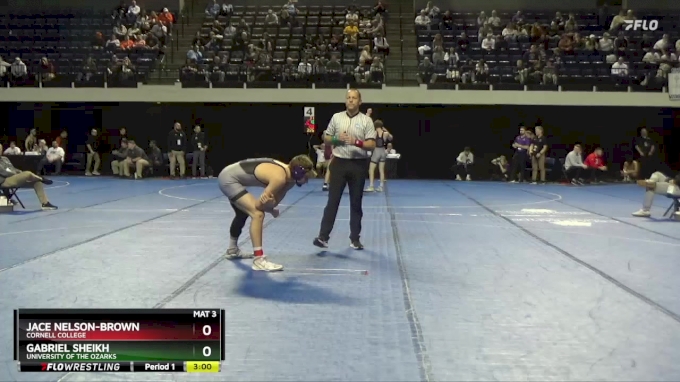 174 lbs Champ. Round 1 - Gabriel Sheikh, University Of The Ozarks vs ...