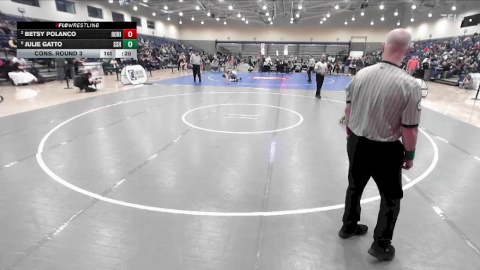 107 lbs Cons. Round 3 - Betsy Polanco, Rock Ridge vs Julie Gatto ...