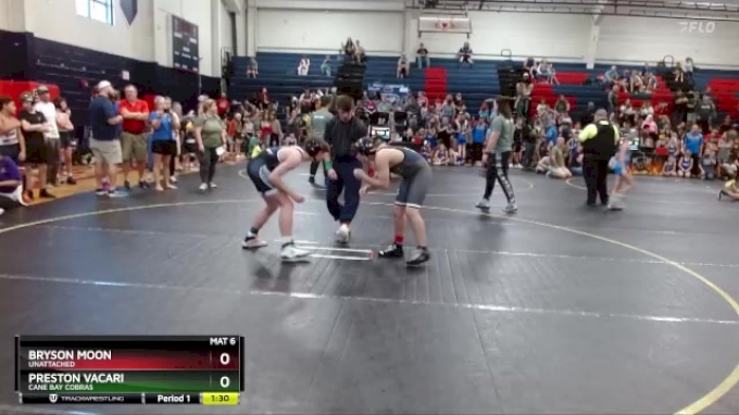 136 lbs Round 1 - Bryson Moon, Unattached vs Preston Vacari, Cane Bay ...