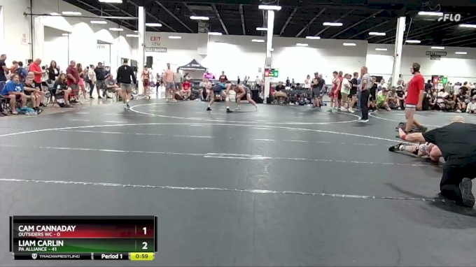 157 lbs Round 3 (4 Team) - Liam Carlin, PA Alliance vs Cam Cannaday ...