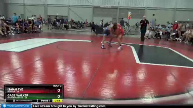 120 lbs Quarterfinals (8 Team) - Isaiah Fye, Indiana vs Gage Walker ...