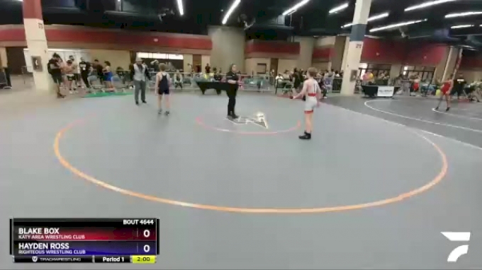 102 lbs Cons. Semi - Blake Box, Katy Area Wrestling Club vs Hayden Ross ...
