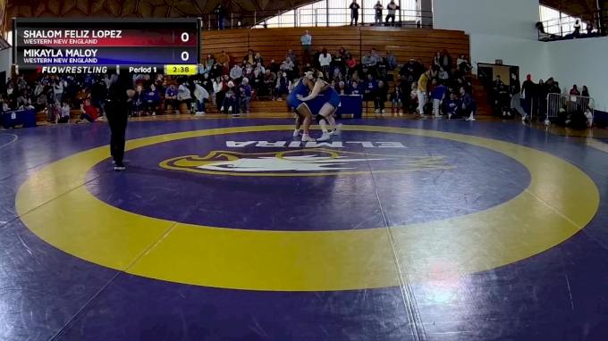 180 lbs Quarterfinal - Shalom Feliz Lopez, Western New England vs ...