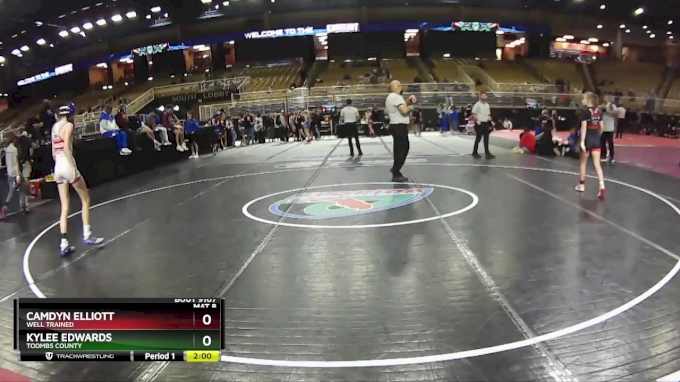 100 lbs Champ. Round 2 - Kylee Edwards, Toombs County vs Camdyn Elliott ...