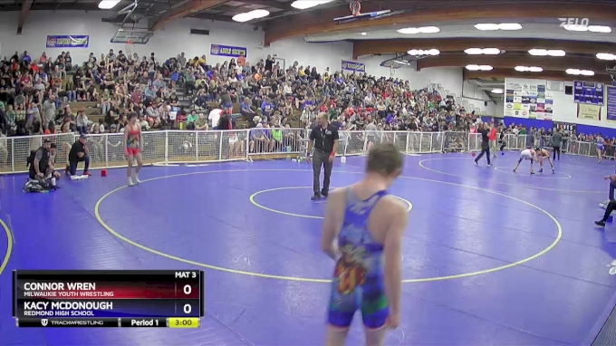 126 lbs Cons. Round 2 - Connor Wren, Milwaukie Youth Wrestling vs Kacy ...