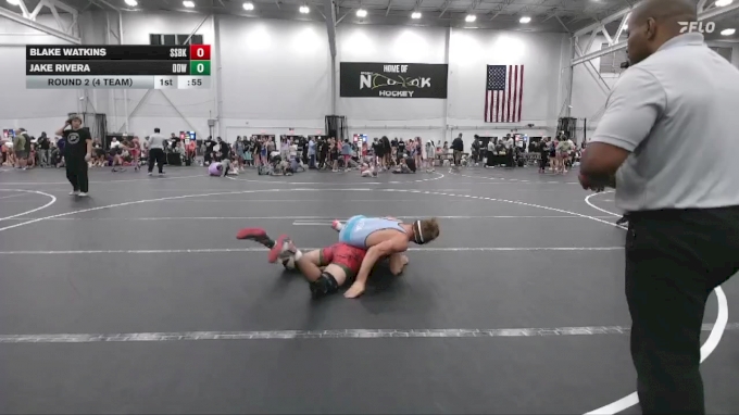 157 lbs Round 2 (4 Team) - Blake Watkins, South Side WC Black vs Jake ...
